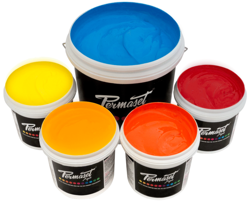 Permaset Aqua Textile Screen Printing Inks, Australian Made